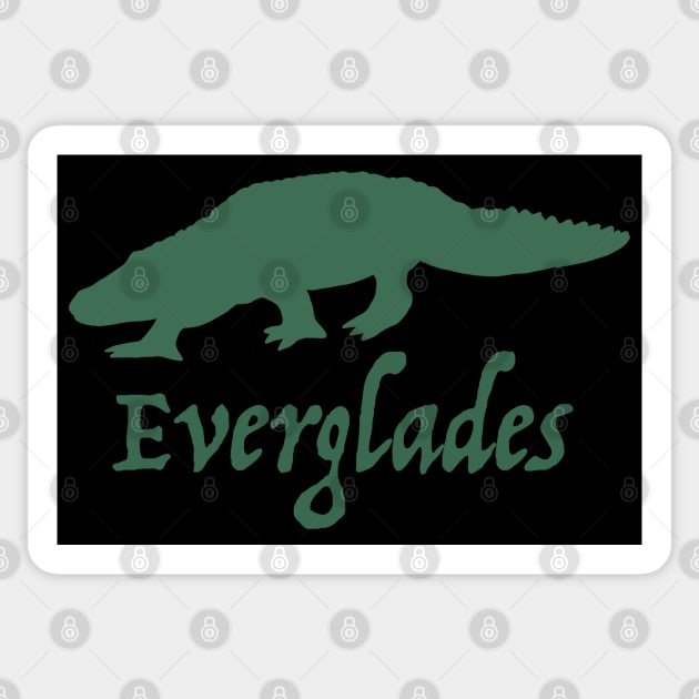 Everglades Gator Walking - Everglades - Sticker | TeePublic